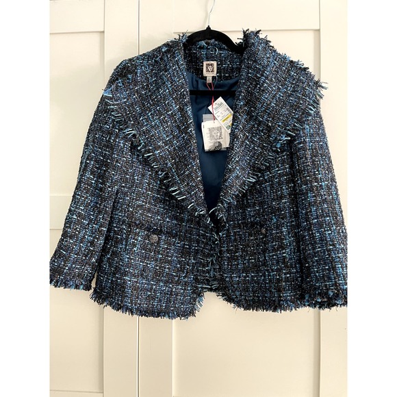 Anne Klein | Jackets & Coats | Brand New Ann Klein Sapphire Blueblack ...